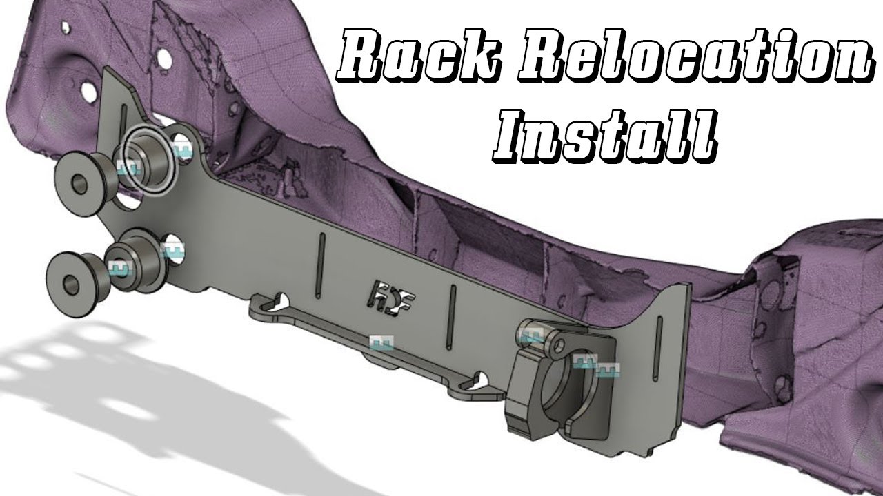 350z Rack Relocation Install/ Full Subframe Replacement - YouTube