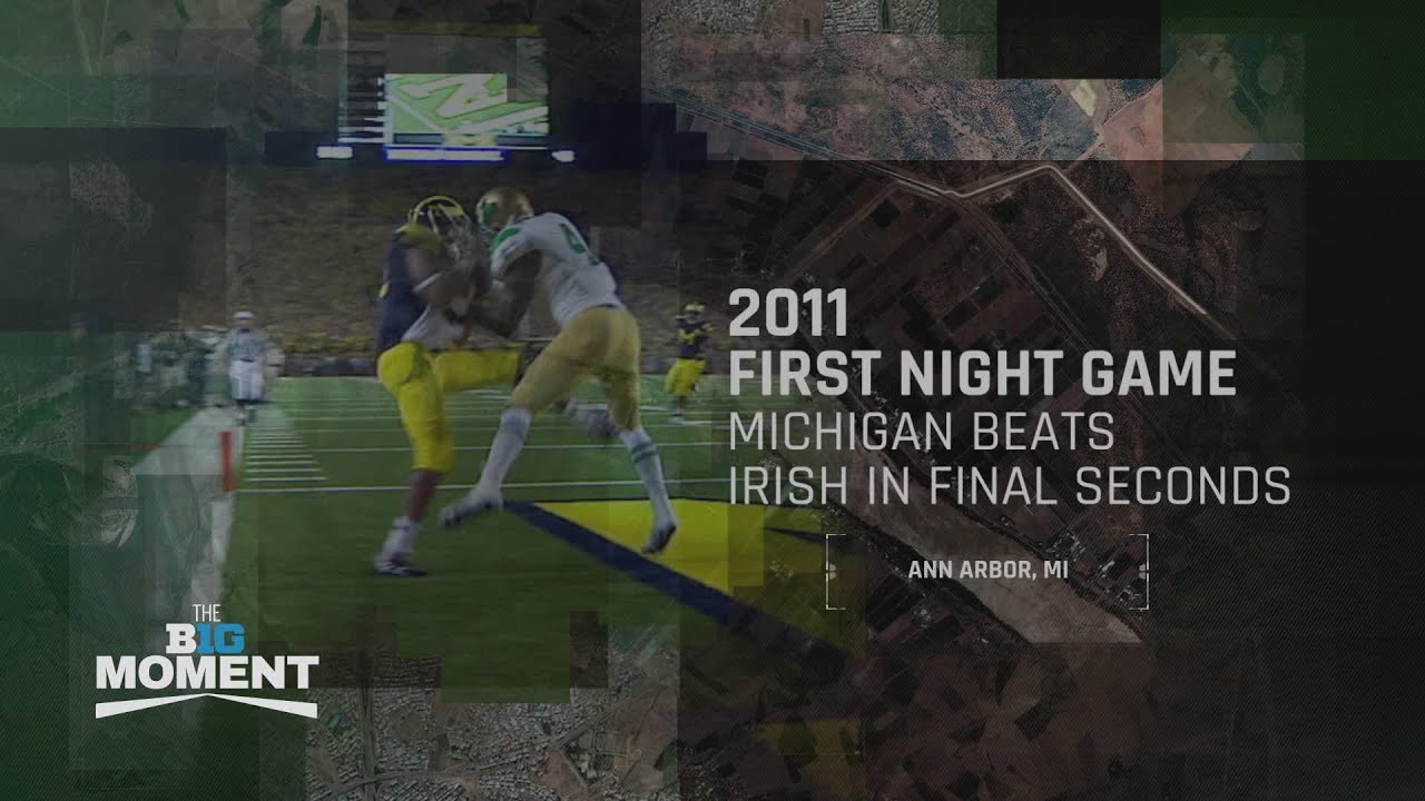 First Night Game at the Big House: Michigan Beats Notre Dame in the ...