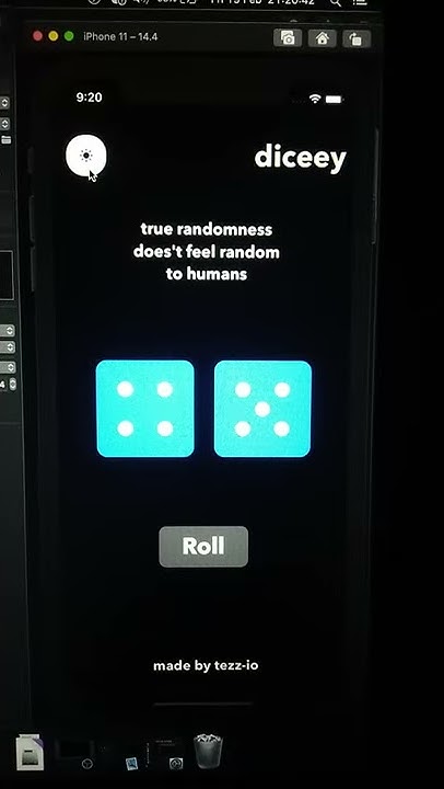 iOS dev: i created a dice roll app from scratch using UIKit - https://github.com/tezz-io #Shorts ...