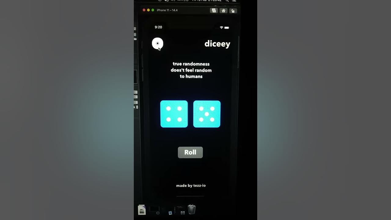 iOS dev: i created a dice roll app from scratch using UIKit - https://github.com/tezz-io #Shorts ...