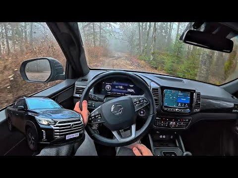 2025 KGM Musso [Titanium 4WD 6AT 2.2l 205hp] - POV Test Drive, Real Consumption info