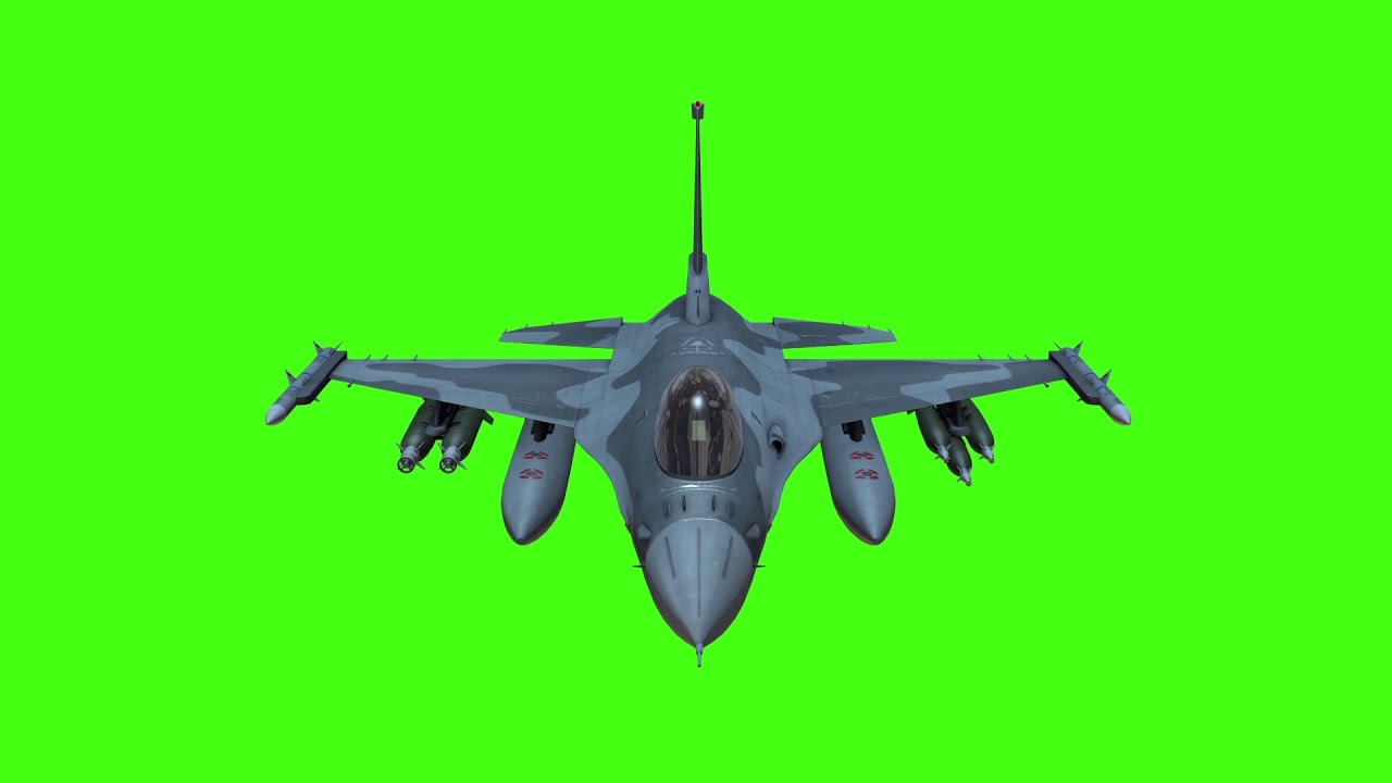 AirCraft green screen video - YouTube