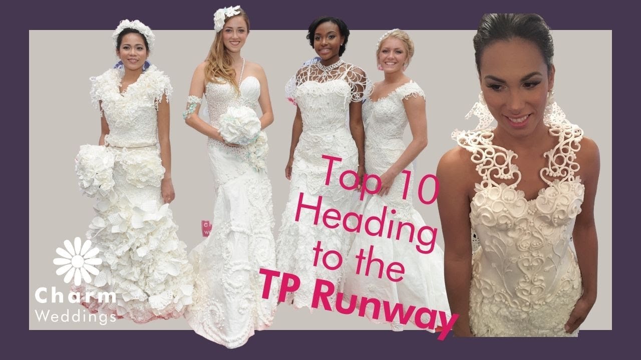 Top 10 Finalists 2016 Toilet Paper Wedding Dress Contest - YouTube