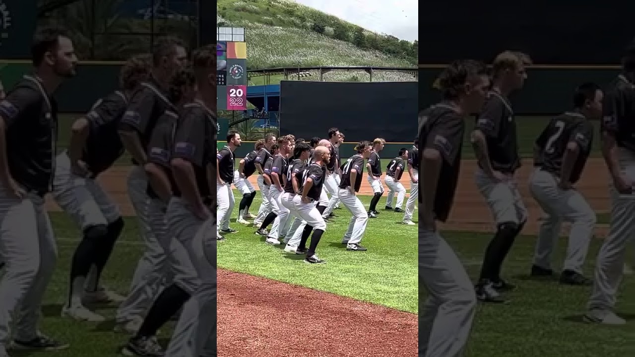 New Zealand Baseball National Team does the Haka at 2022 World Baseball ...