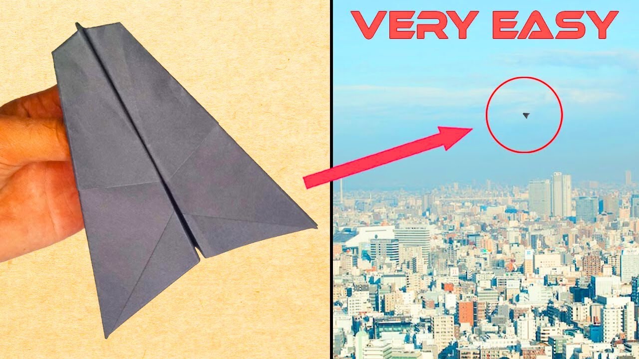 Origami Paper Plane Fly Far Away - How to Make the Best Flying Paper ...