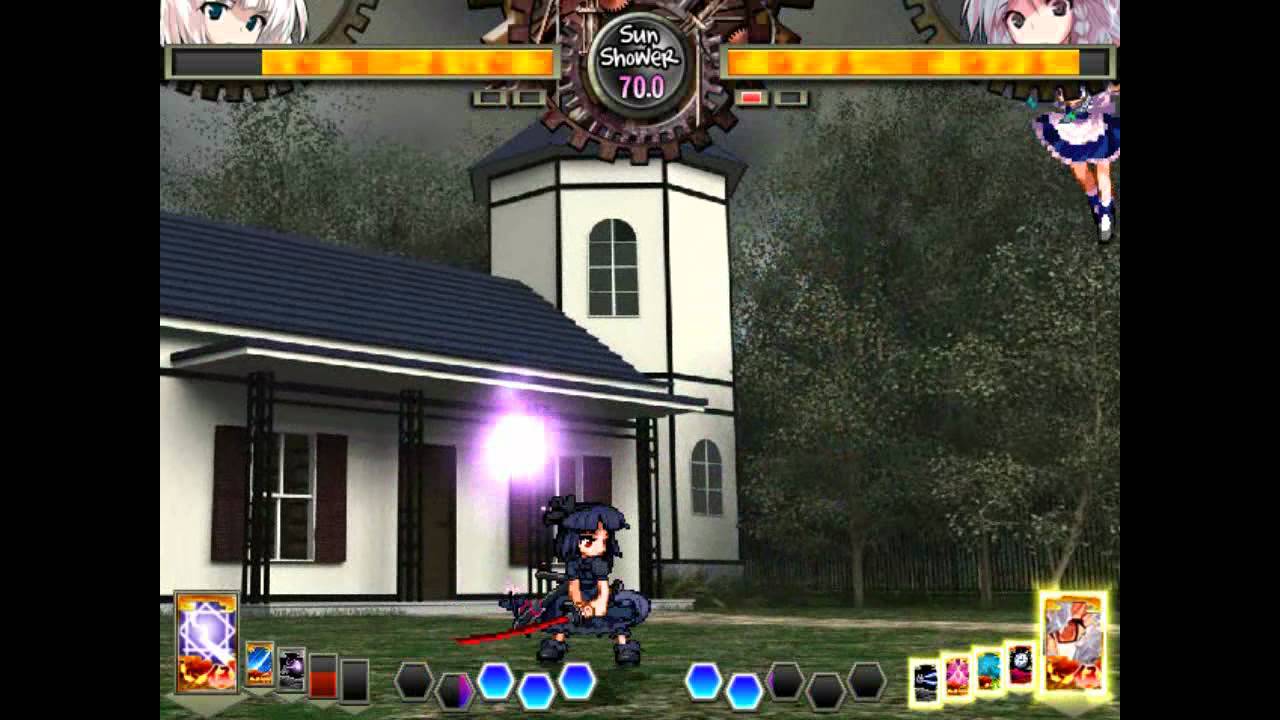 Touhou Hisoutensoku - Sakuya vs Youmu - YouTube