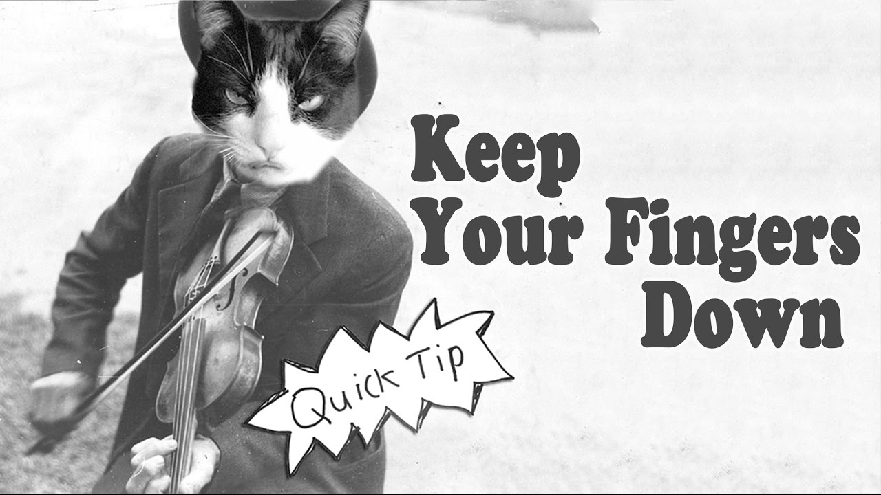 Keep Your Fingers Down - Fiddle Lesson - Quick Tip - YouTube