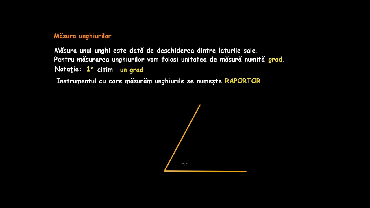 Unghiuri. Clasificarea unghiurilor. | Lectii-Virtuale.ro - YouTube