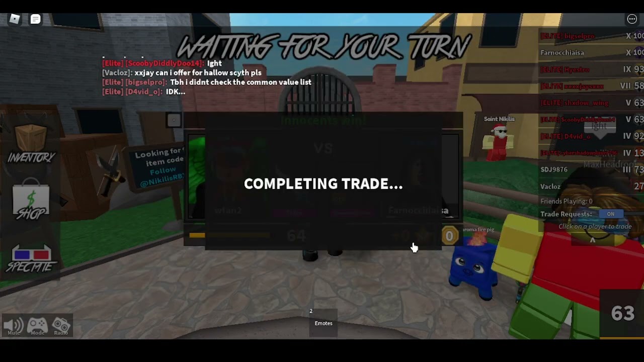 Trading 2 log sets for Chroma gemstone in mm2 Roblox - YouTube