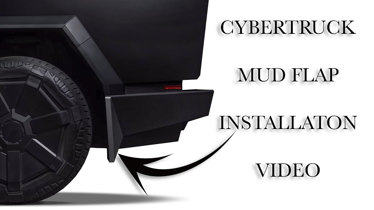 Official Cybertruck Mud Flap Installation - YouTube