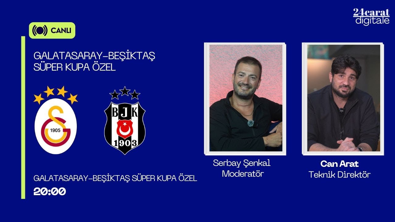 Galatasaray-Beşiktaş Süper Kupa maçı öncesi analiz | Can Arat, Serbay ...