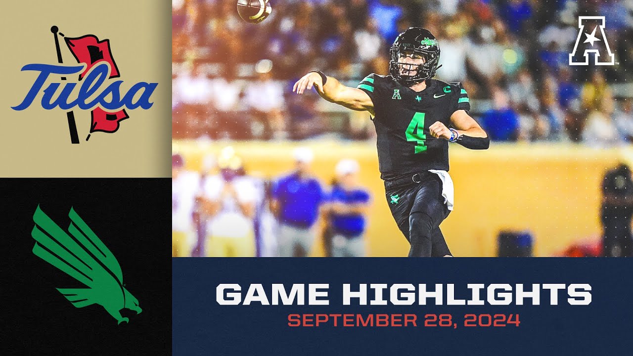 Game Highlights: Tulsa vs North Texas (September 29, 2024) - YouTube