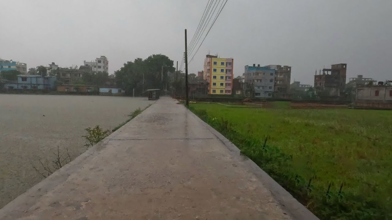 Walking in Heavy Rain। Walking in Heavy Rainy Day । Walk in Heavy Rain ...