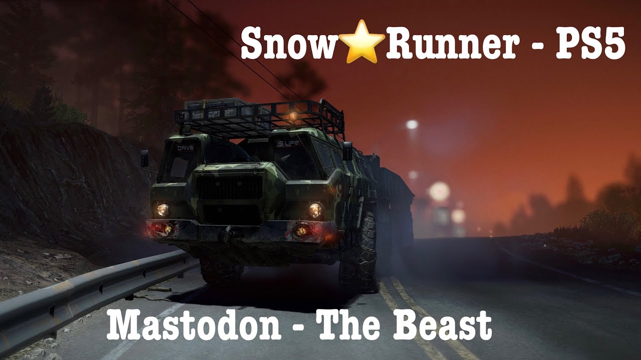 Snowrunner - PS5 - The Mastodon is an absolute Beast - YouTube