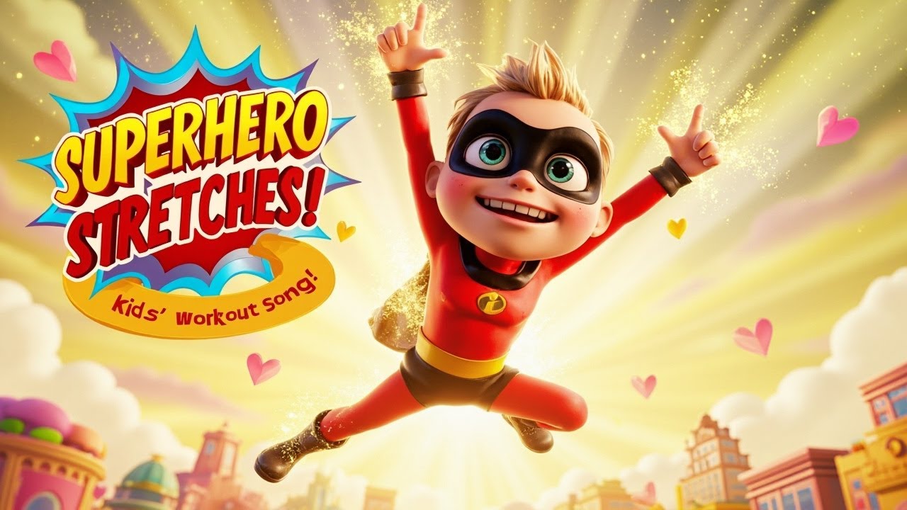 🎵 "Superhero Stretches 🦸♂️💥 | Kids Exercise Song | Brain Break | Cocomelon & Pinkfong Inspired ...