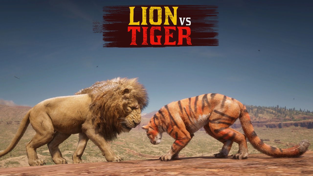 LION vs TIGER Speed Test in Red Dead Redemption 2 PC 4K - YouTube