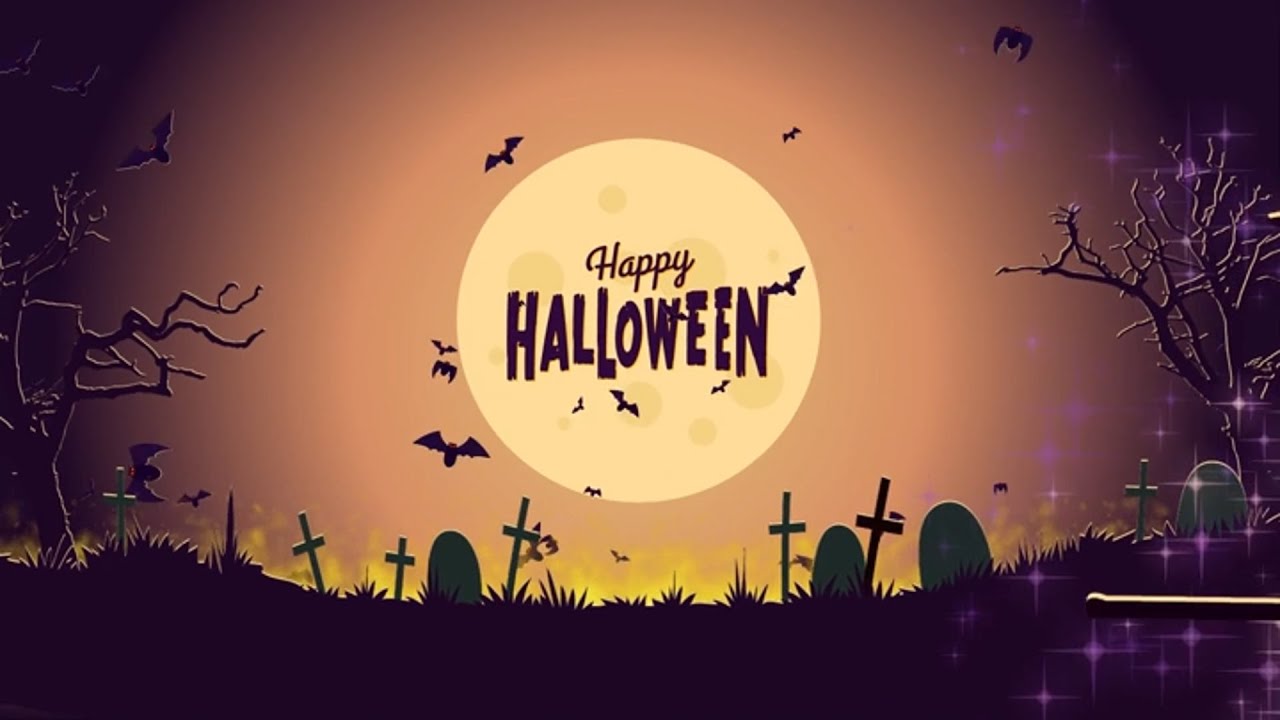 Free Orange Creative Halloween Intro Outro Video Template (Customizable ...