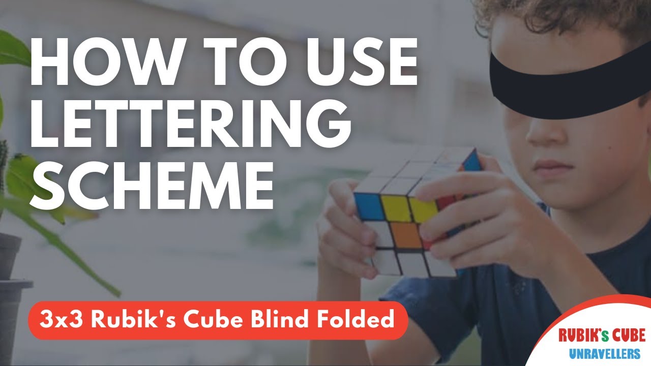How to use Lettering Scheme - Learn 3x3 Rubik's Cube Blind Folded - YouTube
