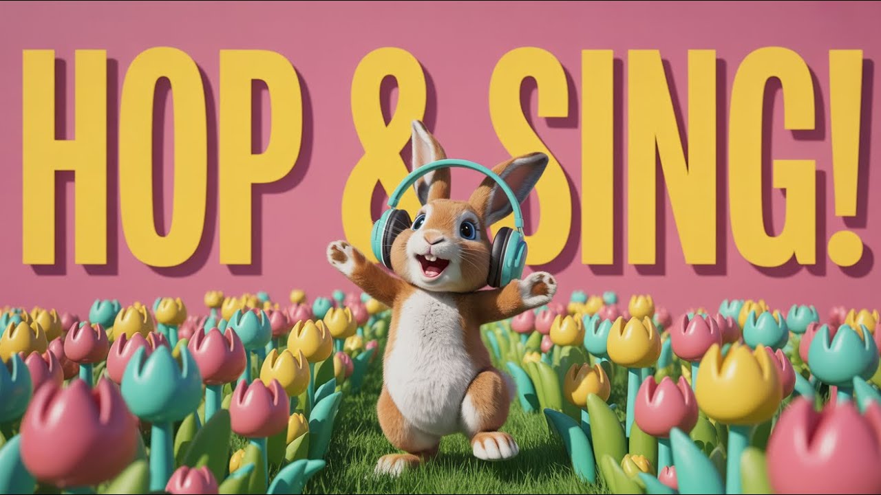 Bunny Nursery Rhyme for Kids | Funny Bunny Hop Hop Song with Dance ...
