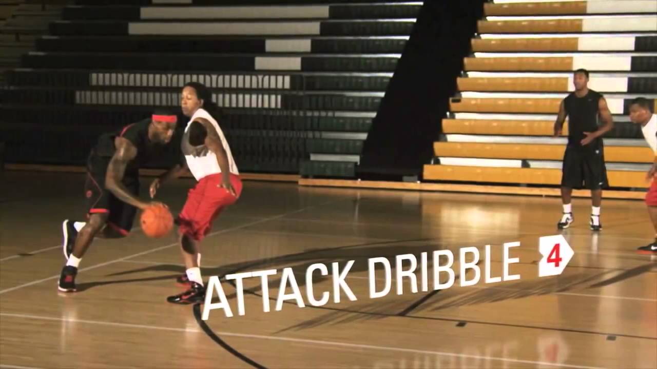 LeBron James Signature Moves Between The Legs Hesitation Dribble - YouTube