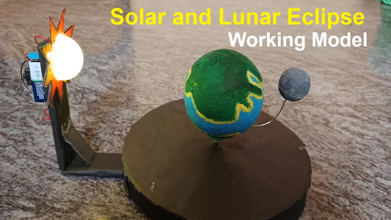 solar eclipse and lunar eclipse working model - new design - creative ...