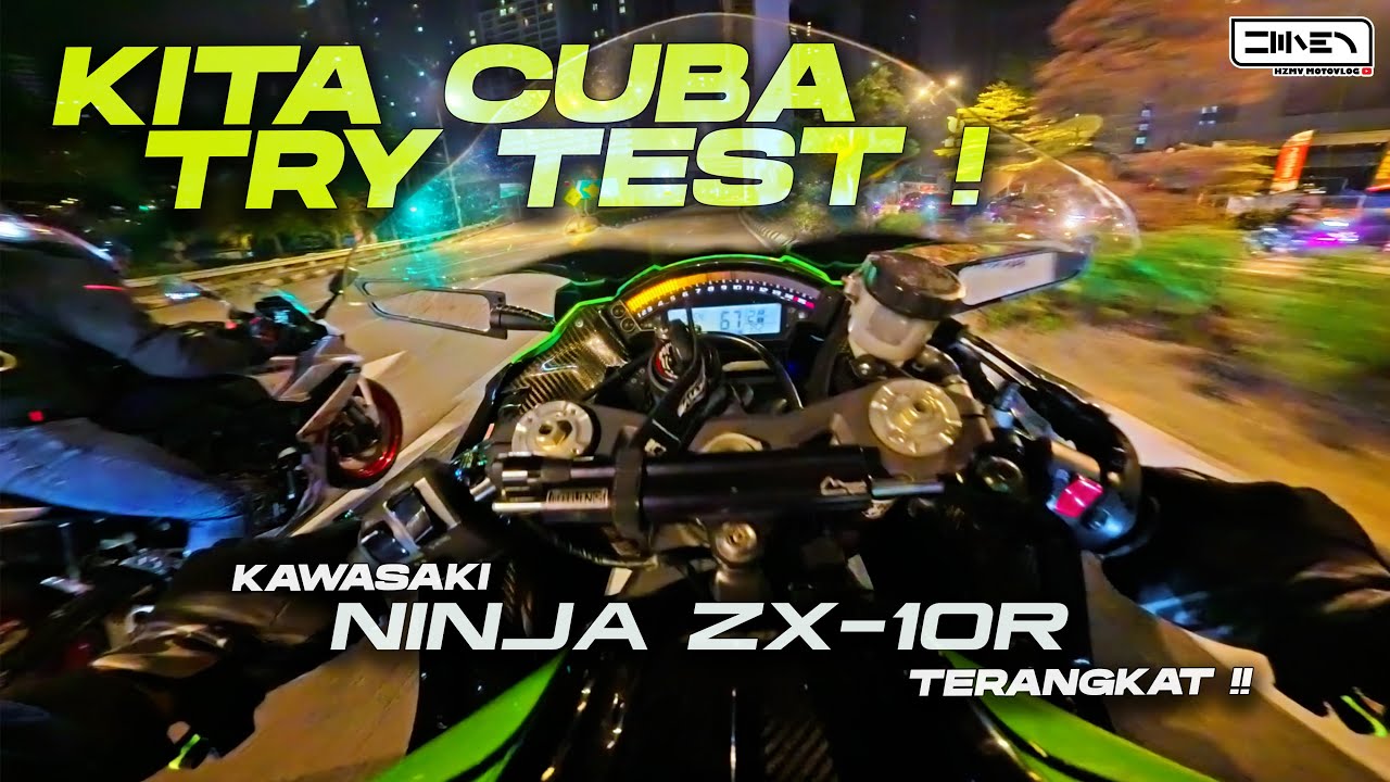 TERANGKAT PULAK ! TRY KAWASAKI ZX-10R ! Night Ride GSX-8R | Insta360 ...