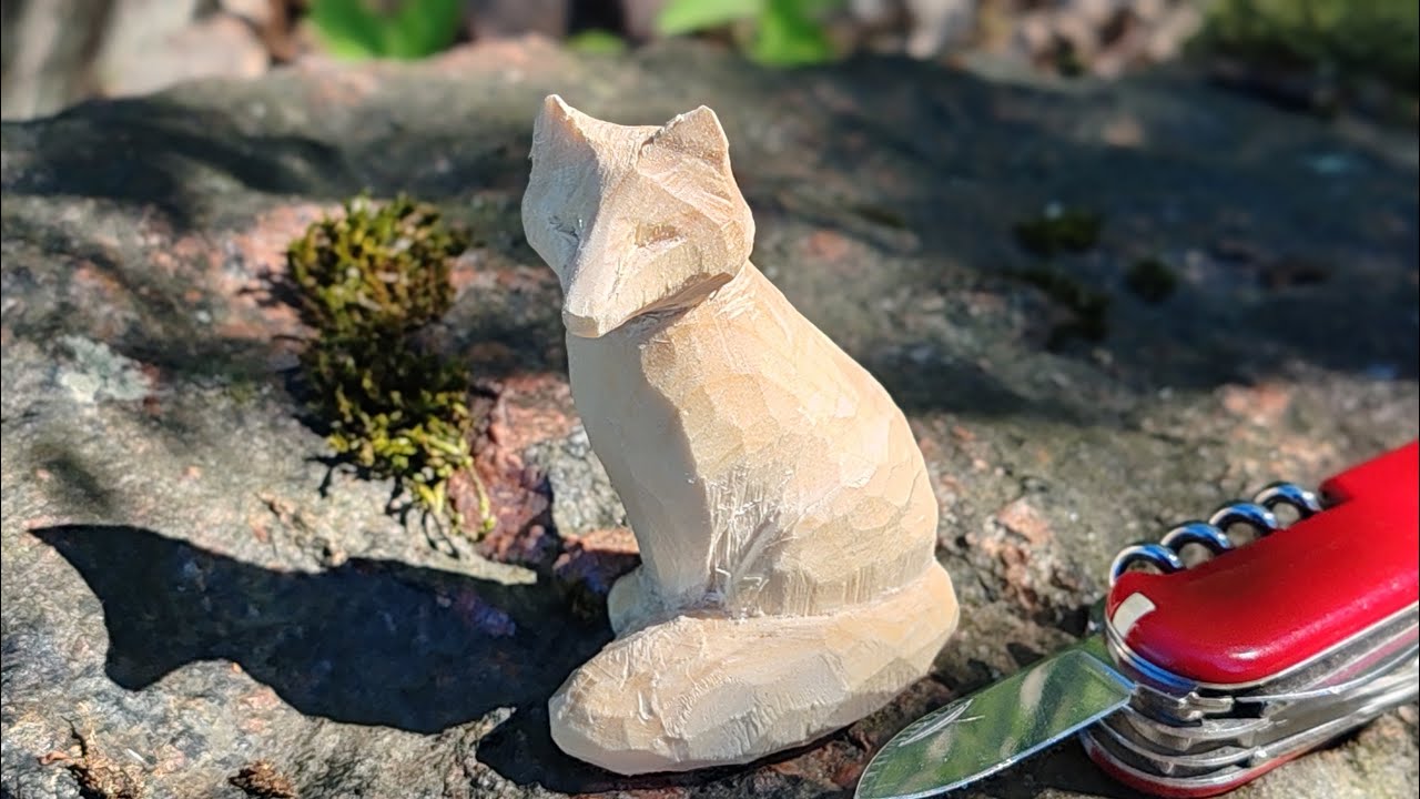 Whittle a Fox in 10 Easy Steps - YouTube