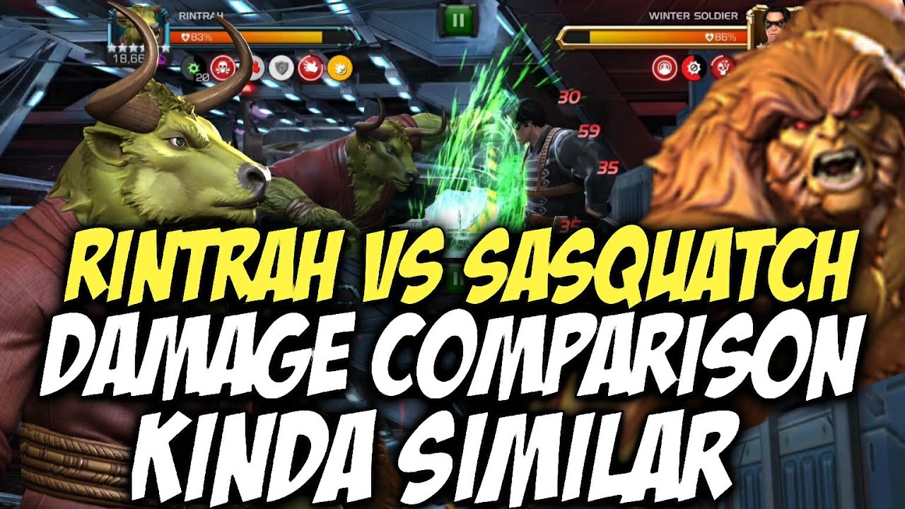 Rintrah Vs Sasquatch Damage Comparison | First Impressions On Rintrah ...
