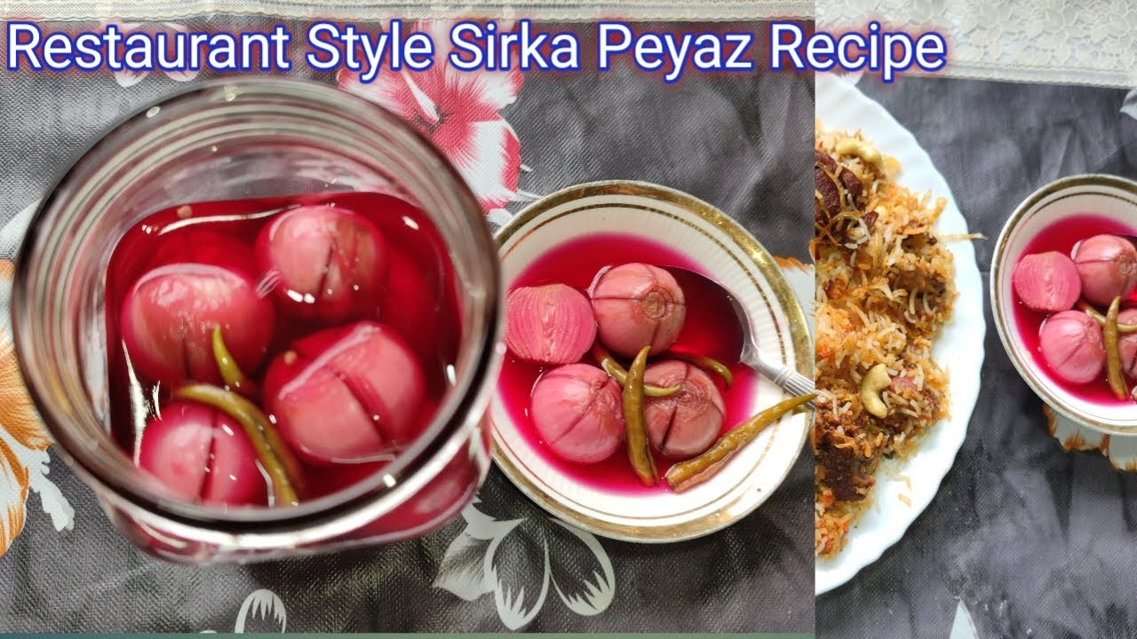 Restaurant Style Sirka Peyaz Recipe || How To Make Sirka Onion|| Sirka ...