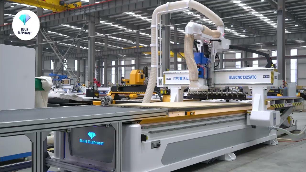 Automatic Loading and Unloading 4x8 ATC CNC Router 1325 Woodworking Nesting Machine for ...