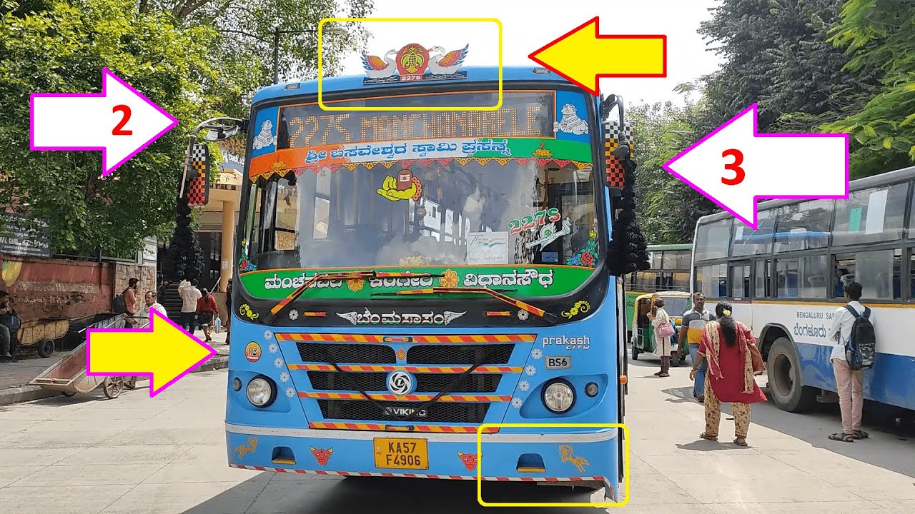 Superbly Decorated BMTC Manchanabele Dam Bus - YouTube