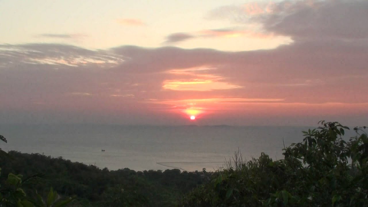 Ocean Sunset HD Screensaver peaceful relaxing, nature sound Video SS09 ...
