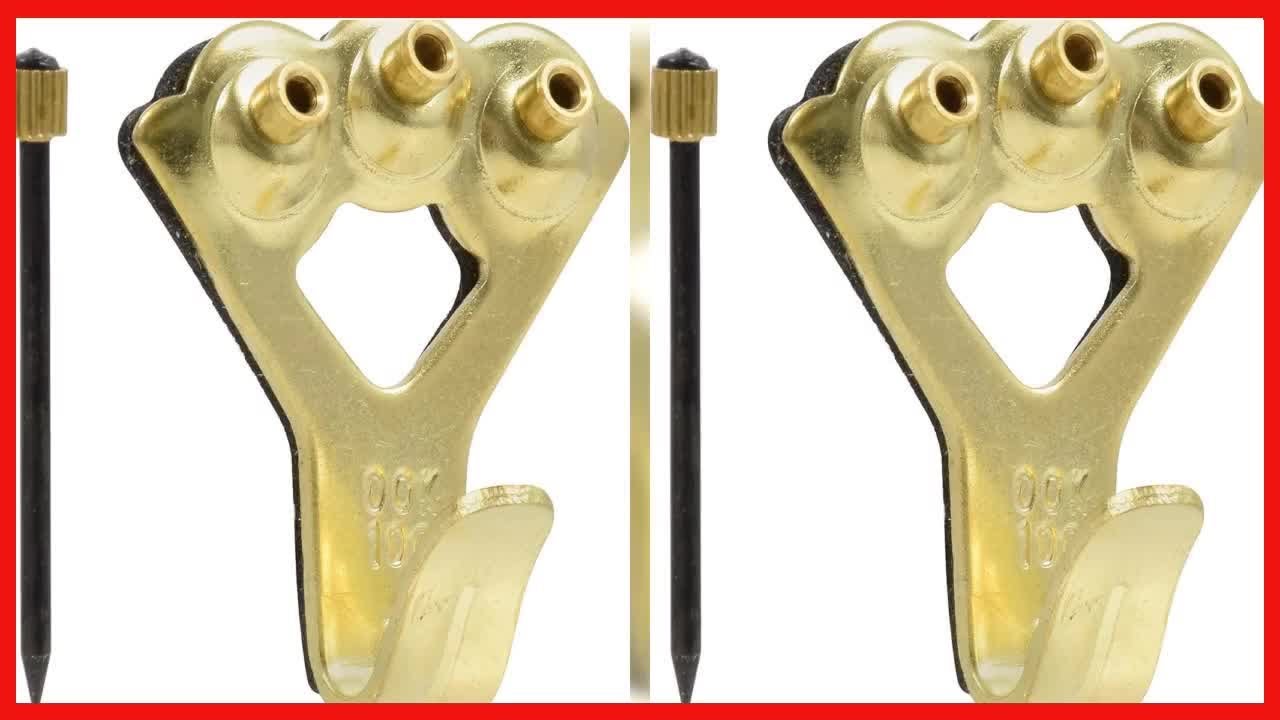 OOK 533050 Professional Picture Hangers, Art Hangers, Padded, Brass ...
