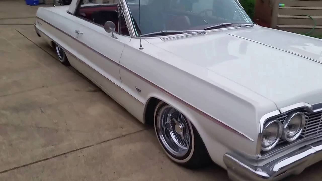 1964 chevy Impala bagged walk around air ride Slammed - YouTube