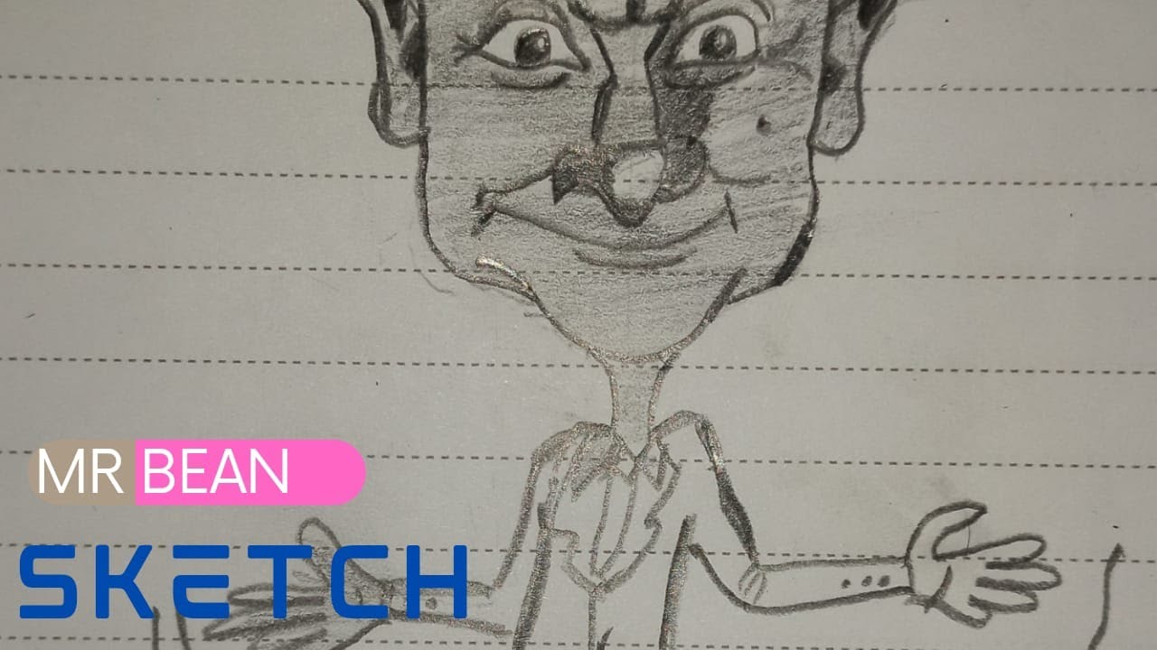 How to draw Mr . bean | Mr.bean sketch | Sketch By Dui Shaz - YouTube