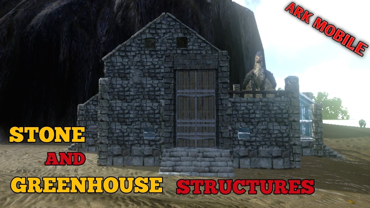 Stone & Greenhouse Structures in Ark Mobile | Ark Mobile in Tamil |Ark ...