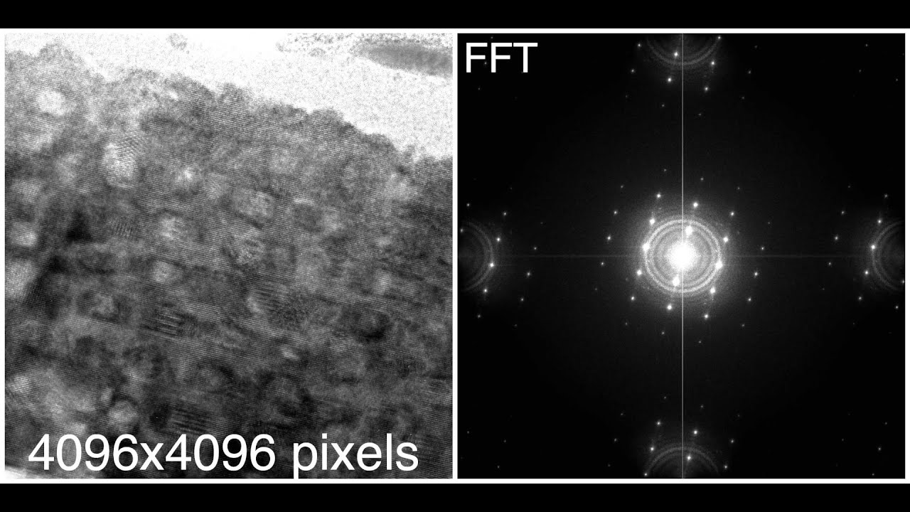 2D Fourier transform of TEM image (1) - YouTube