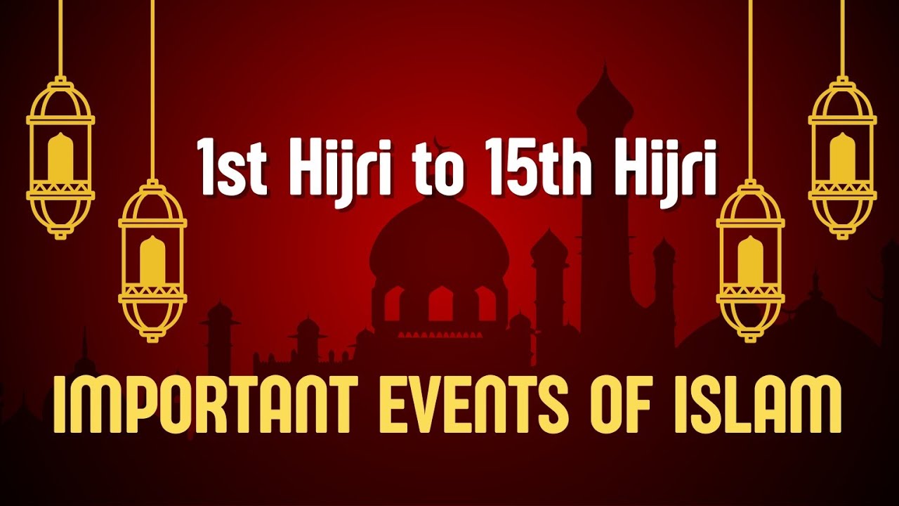 Important Events of Islam | 1st Hijri - 15th Hijri | Islamic Events ...