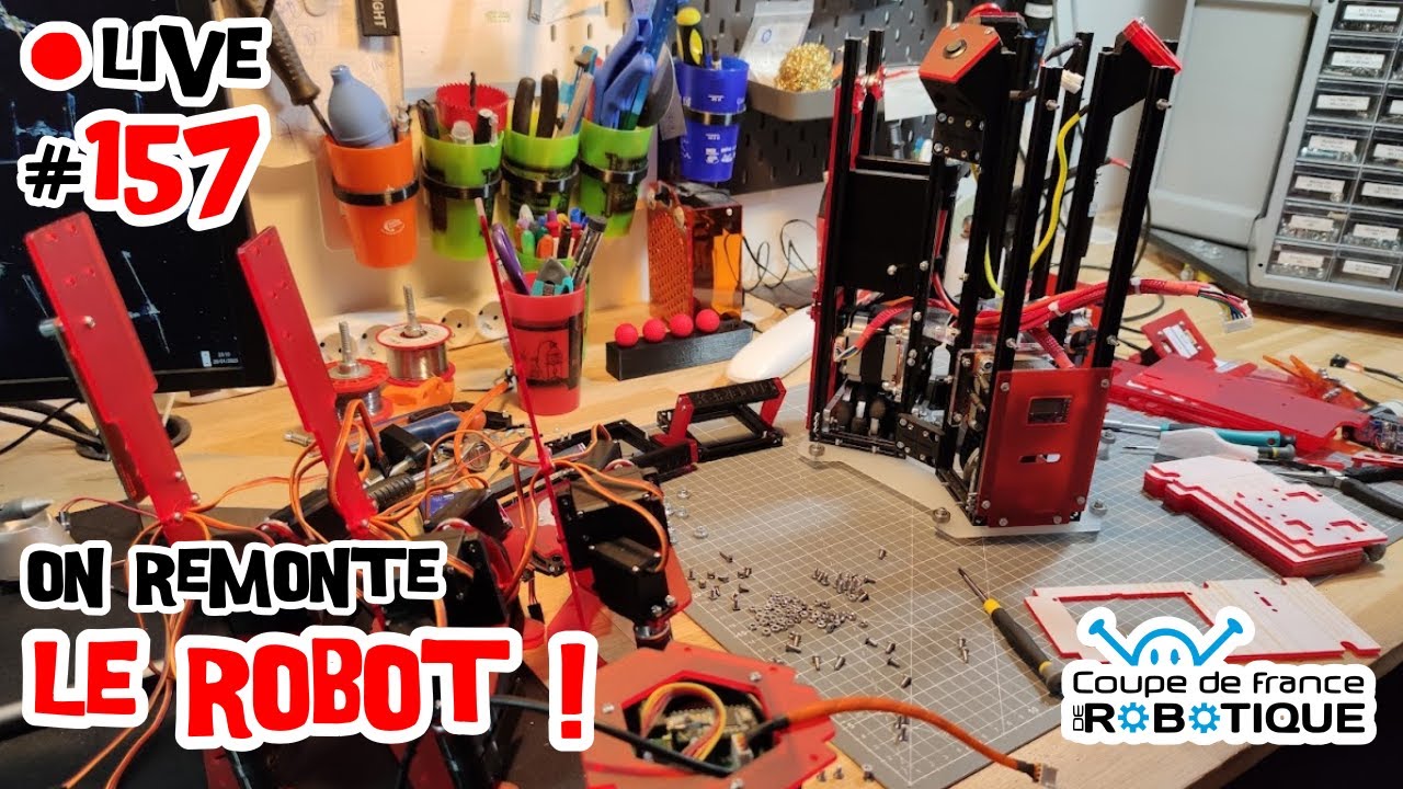 Remontage du robot de la coupe - Live 157 - YouTube