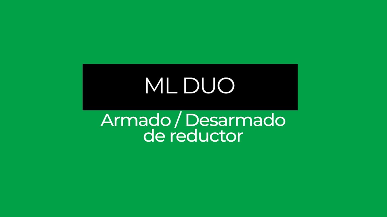Tutorial: Cambio de reductor en ML DUO│Manufacturas Lenin - YouTube