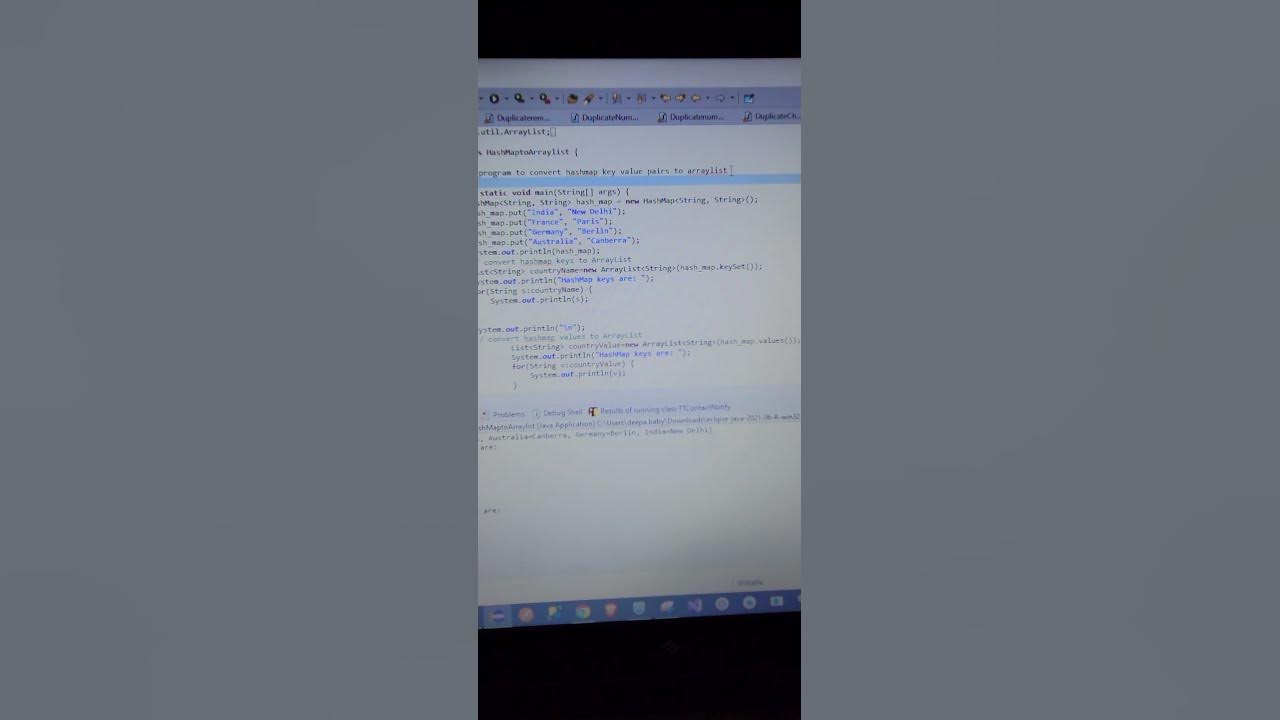 HashMap to ArrayList#java#coding#learnwithme - YouTube