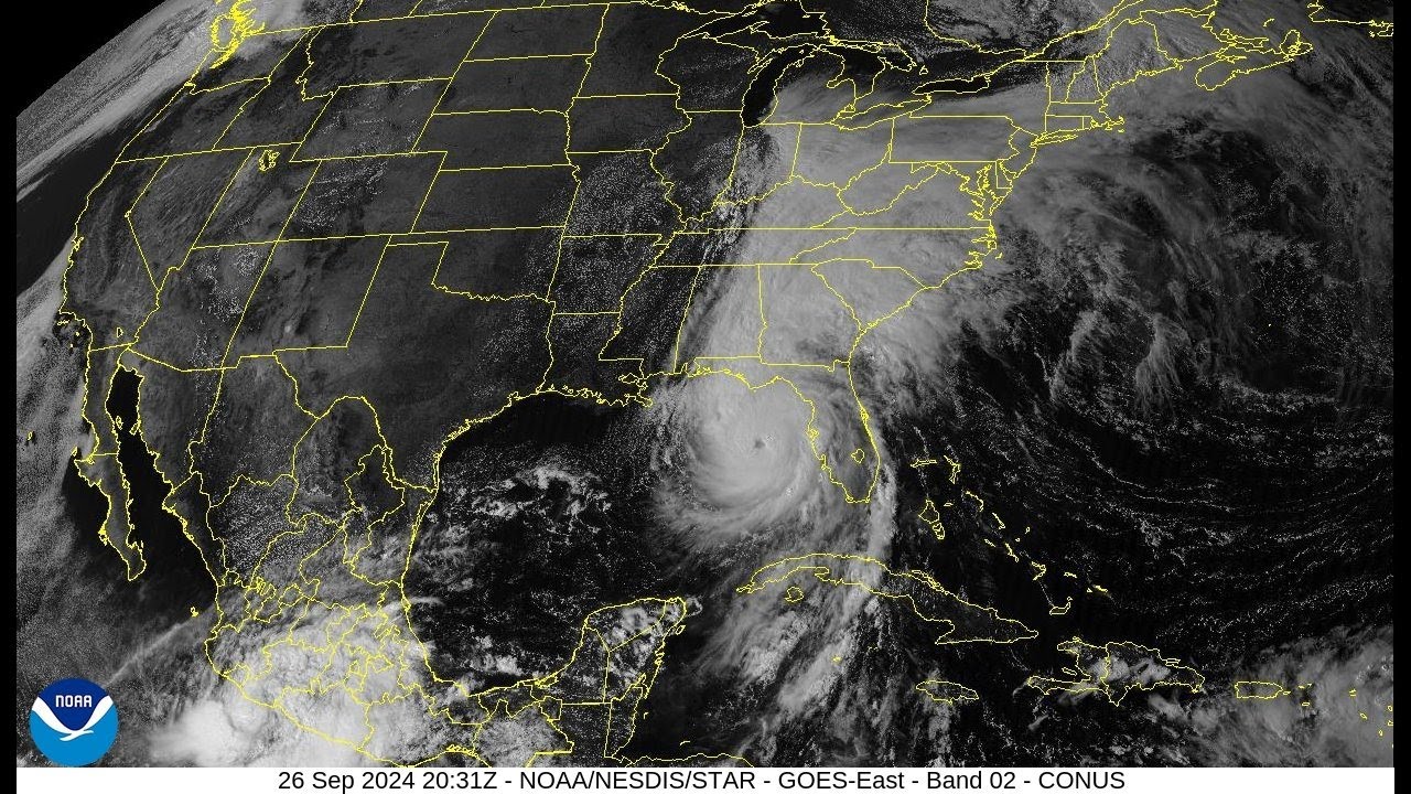 2024 Helene - 4 Kilometer Resolution Visible Satellite Imagery ...