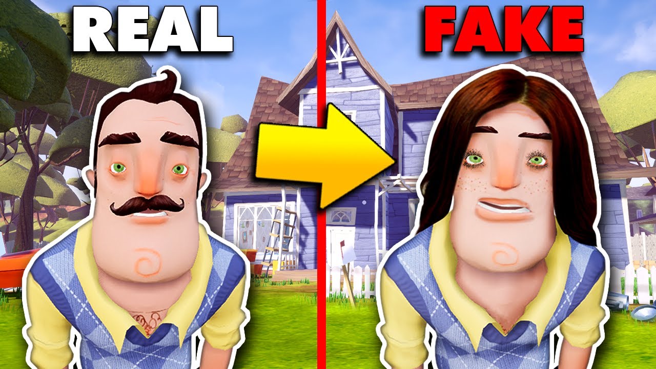 The Neighbor IS A GIRL!? | Hello Neighbor Ripoffs - YouTube
