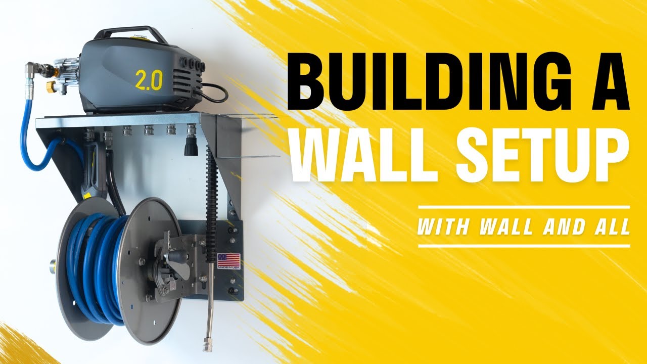 BUILDING A PRESSURE WASHER WALL SETUP (with wall and all) 👷‍♂️🔨| Ft ...