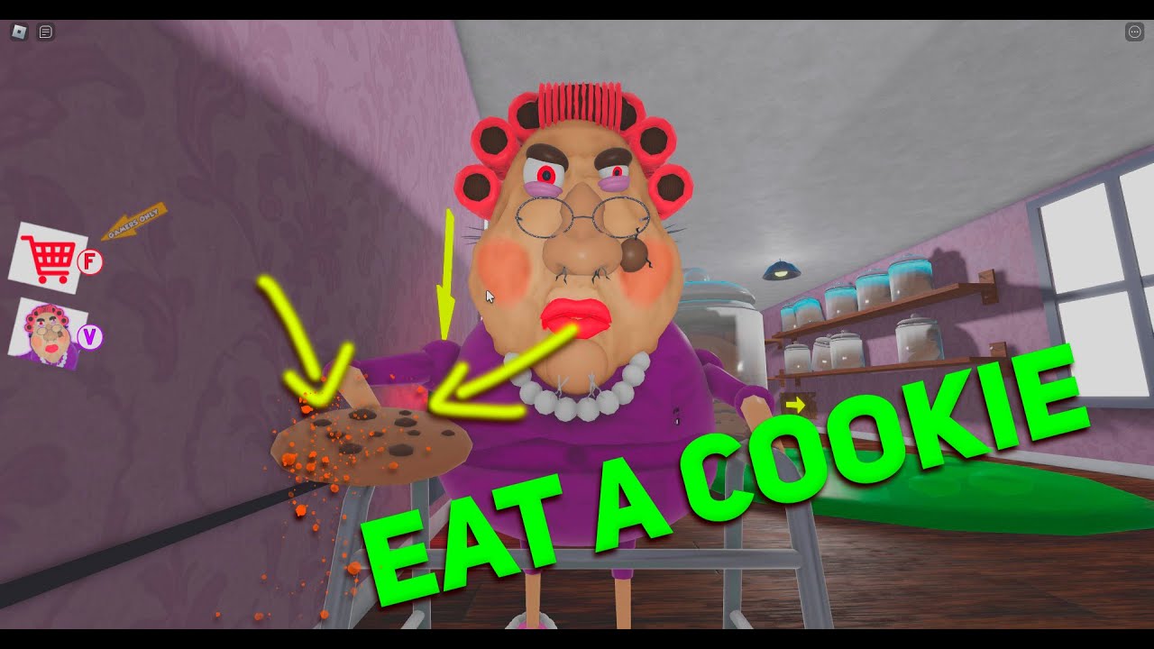 ESCAPE EVIL GRANDMA! Grandma wants to feed me cookies with mud - YouTube