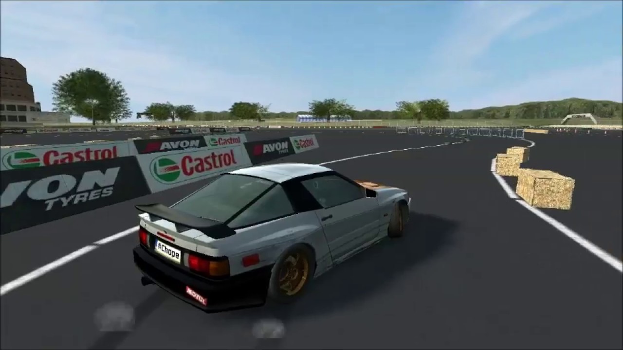 LFS - Drift With Mouse (Falken Boner Layout) - YouTube