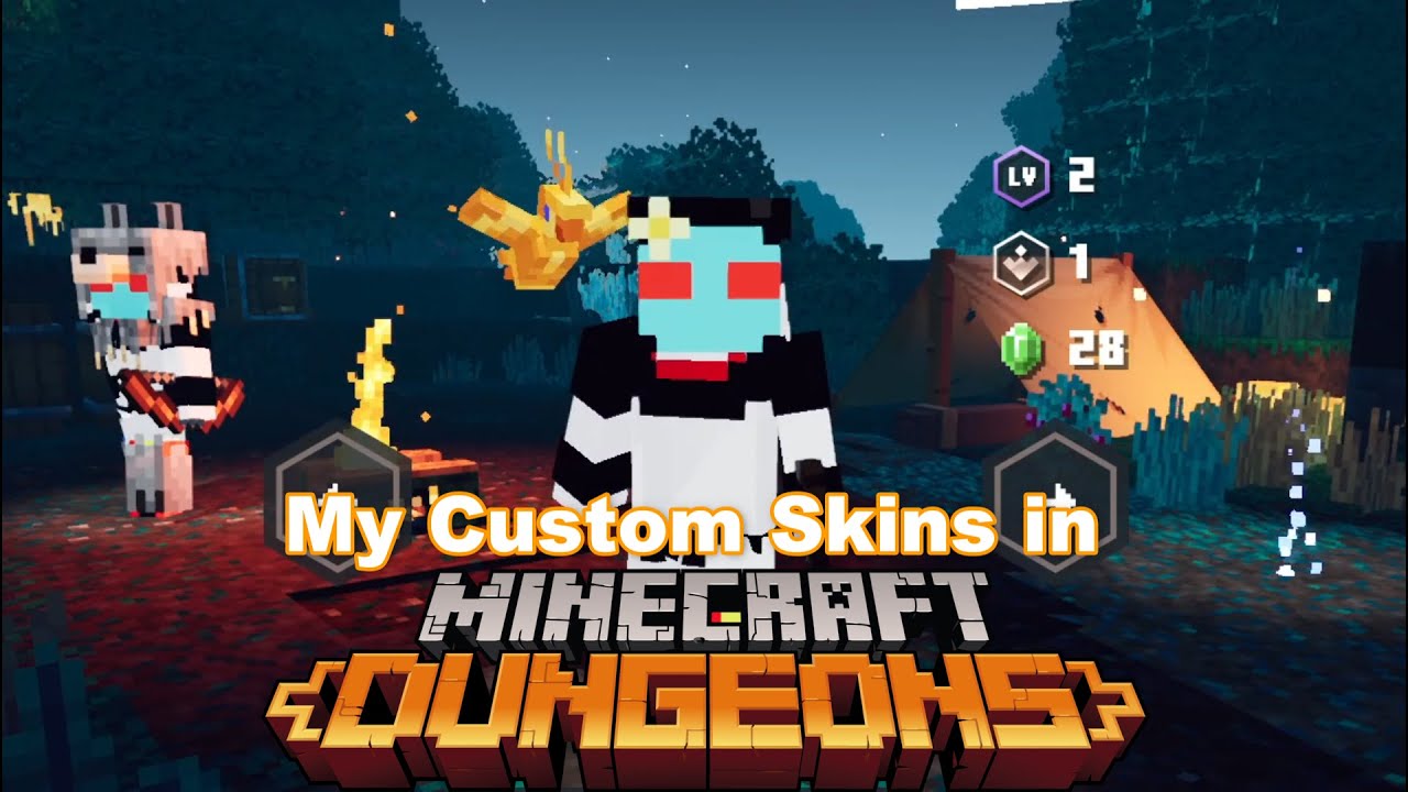 Custom skins in Minecraft Dungeons - YouTube