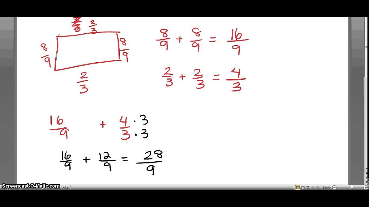 Picture Frame and Fractions - YouTube