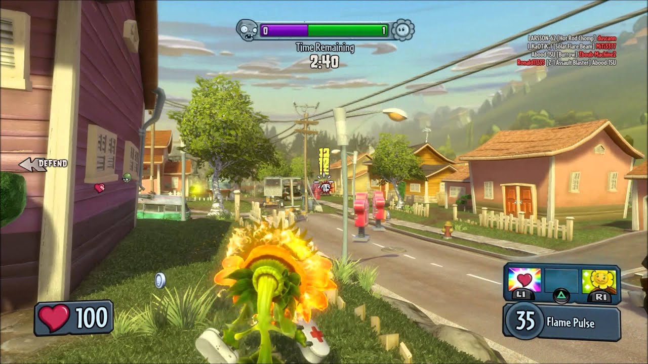 Plants vs Zombies Fire Flower 1080p Gameplay - YouTube