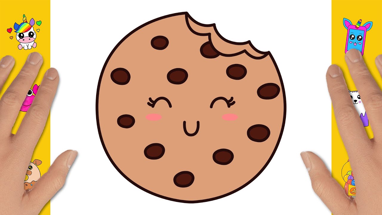 How to Draw Cookie Chocolate - YouTube
